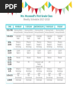 Color Coded Daily Homeschool Schedule | PDF | Linguistics | Behavior ...
