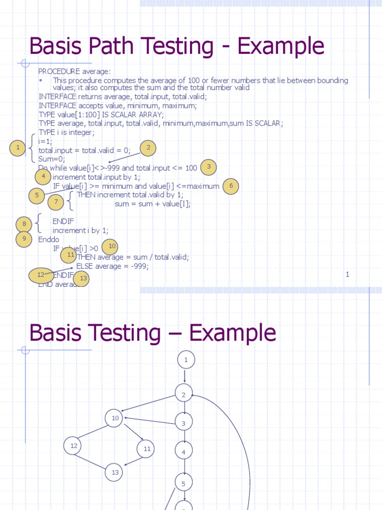 Basis Path Testing Technique | PDF | Mathematical Concepts | Areas Of ...
