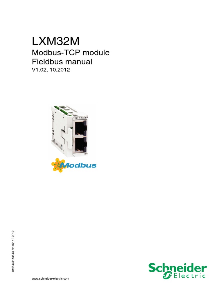 Lxm32m Modbustcp Manual v102 en | PDF | Network Switch | Computer Network