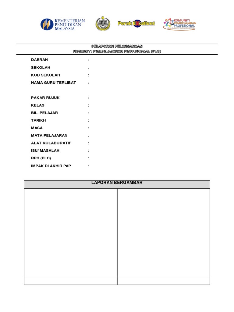 Contoh Borang Laporan PLC | PDF