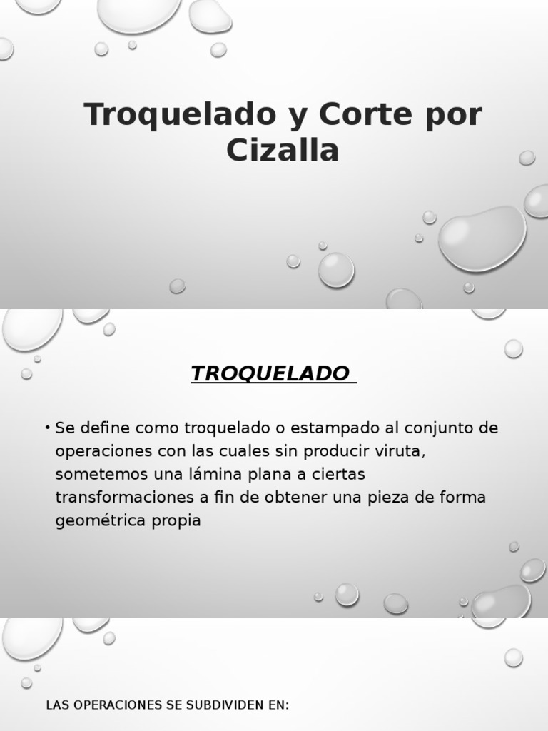 Troquelado y Corte Por Cizalla | PDF | Acero | Tornillo