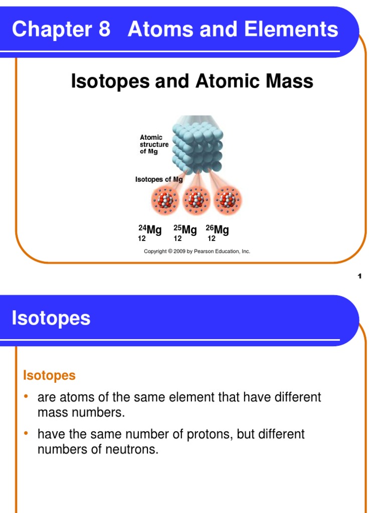 3 - 6 Isotopes and Atomic Mass | Download Free PDF | Isotope | Chemical ...
