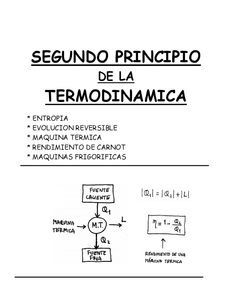 2do Principio de La Termodinamica PDF | PDF | Entropía | Temperatura