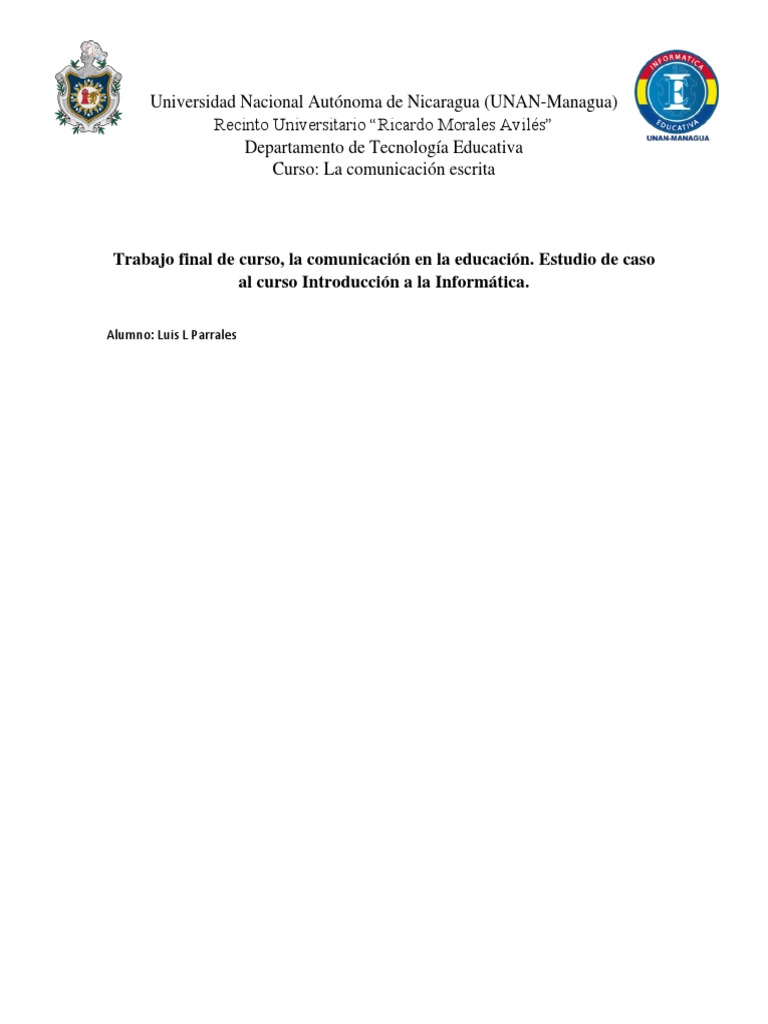 Proyecto Final Luis Parrales | PDF | Tecnologia Educacional | Point and ...