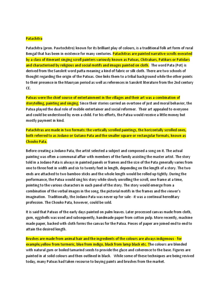 Pat A Chitra | PDF | Storytelling | Paintings