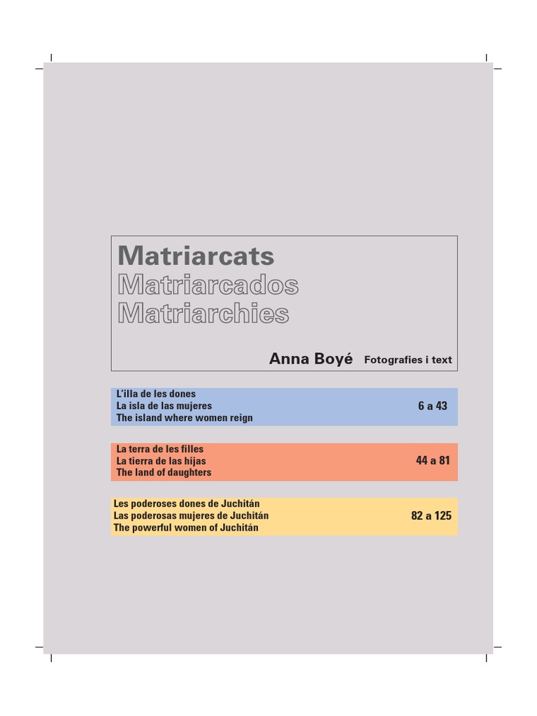Anna Boye - Matriarcados | PDF