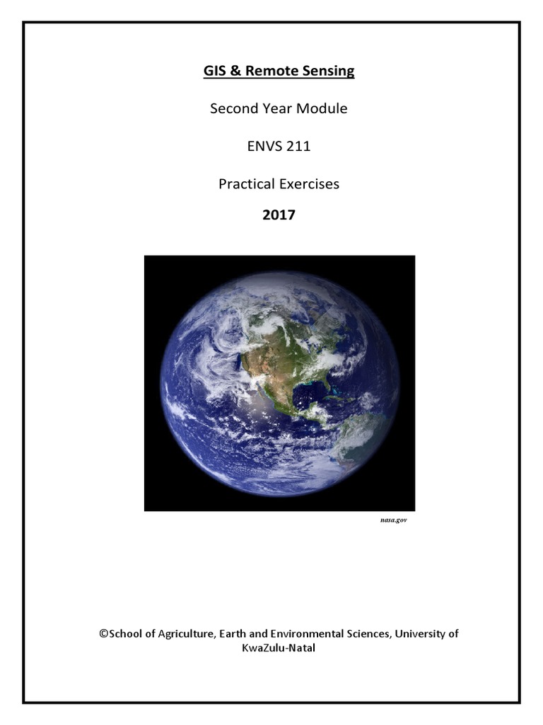 ENVS211 GIS Prac Manual 2017 | PDF | Map | Geographic Information System