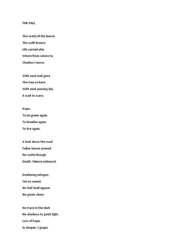 Poem Fall | PDF