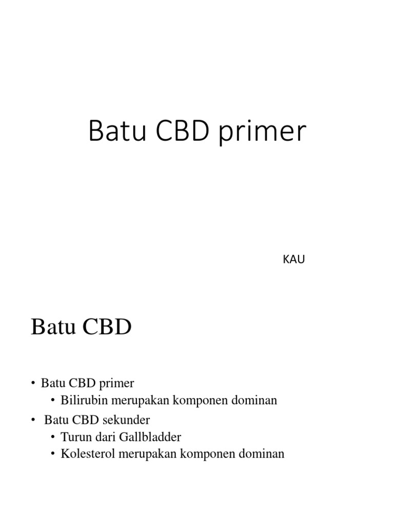 Primary CBD Stone | PDF