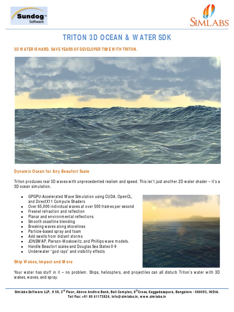Triton 3D Ocean & Water SDK | PDF | 3 D Computer Graphics | Applied And ...