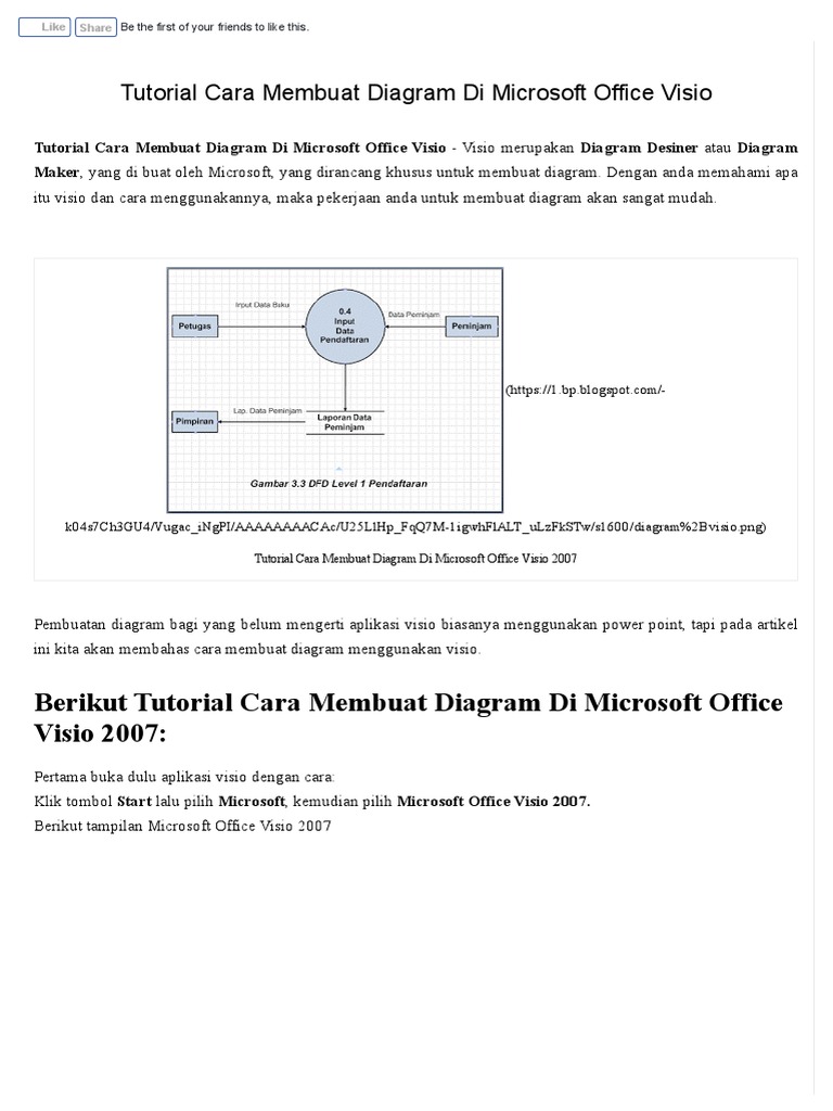 Tutorial Cara Membuat Diagram Di Microsoft Office Visio - Proposal ...