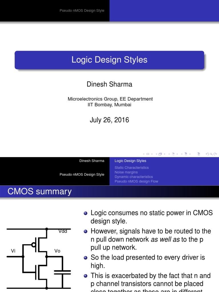 Pseudo Nmos PDF | PDF | Mosfet | Cmos
