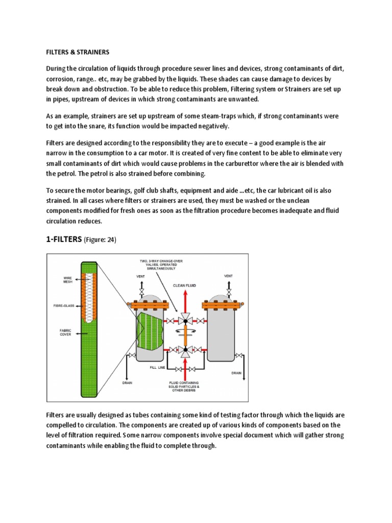 FILTERS and Strainers Calculate Pressure Drop | PDF | Filtration ...