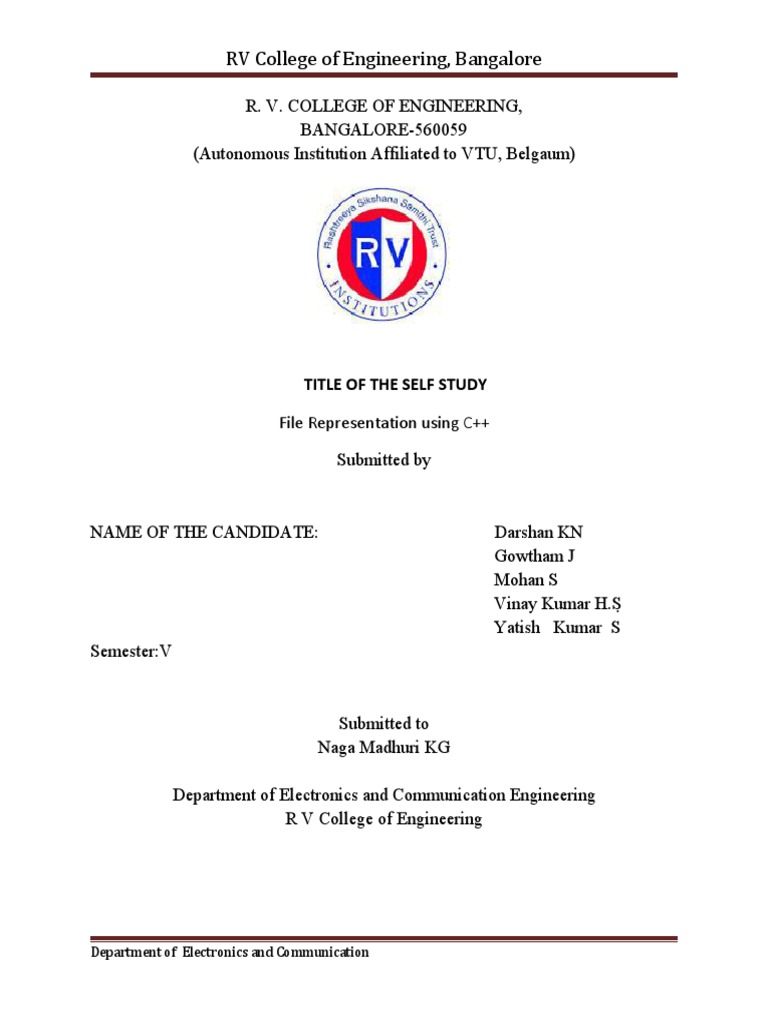 File Representation using C++ (RVCE | PDF | Integer (Computer Science ...