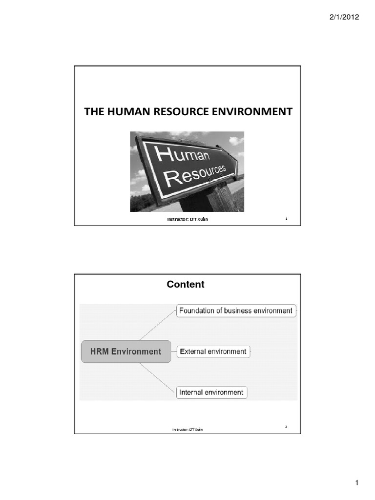 Part 2 - HRM Environment PDF | PDF | Human Resource Management ...