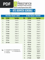RTS Schedule 2025-26 | PDF | Academia | Data Collection