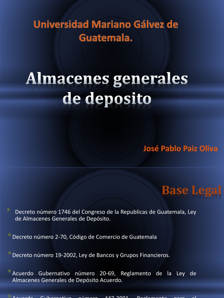 Almacenes Generales de Deposito | PDF | Almacén | Bancos