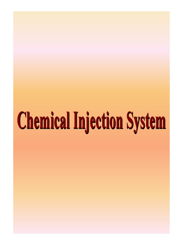 Chemical Injection System Reduced PDF | PDF | Materials | Chemistry