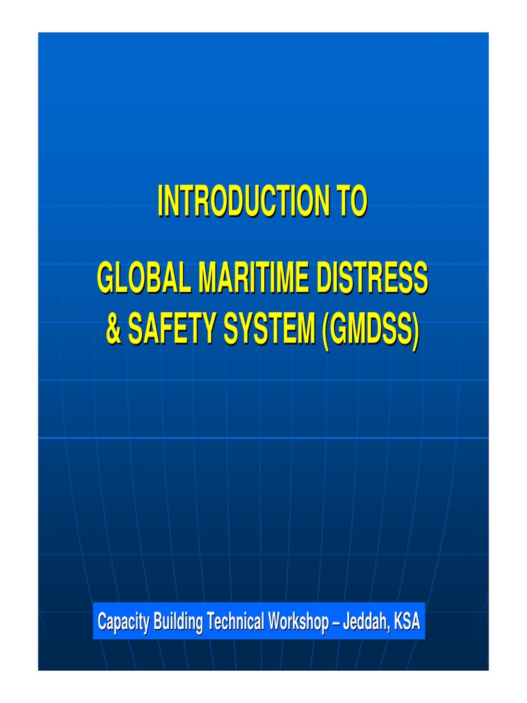 Introduction To Global Maritime Distress & Safety System (GMDSS) | PDF