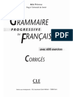 Grammaire Progressive Du Français - Niveau Intermédiaire - Livre ...