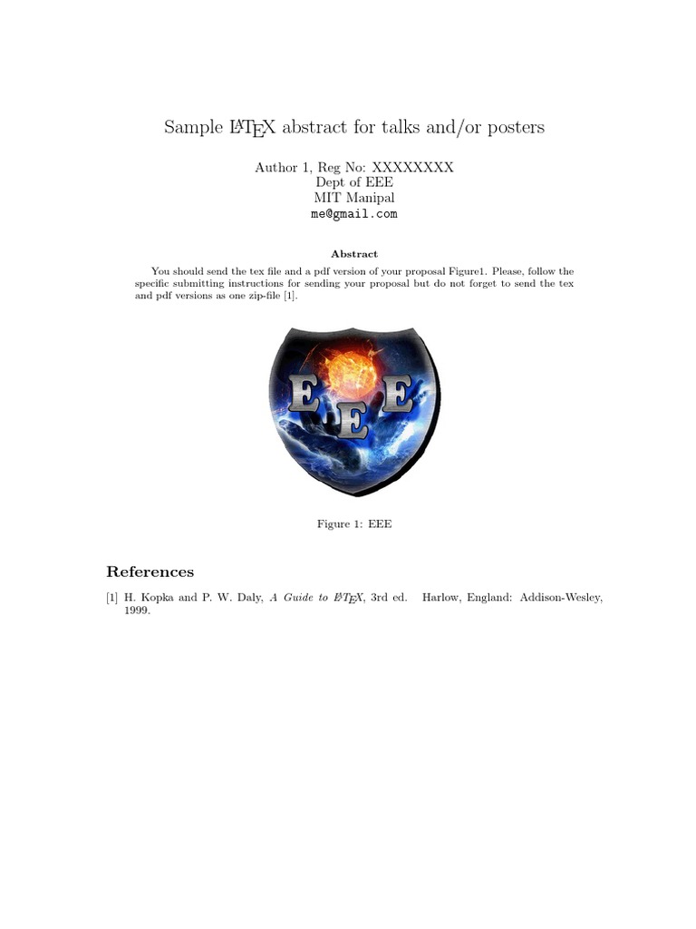 Sample LATEX Abstract for Submissions | PDF | Foreign Language Studies ...