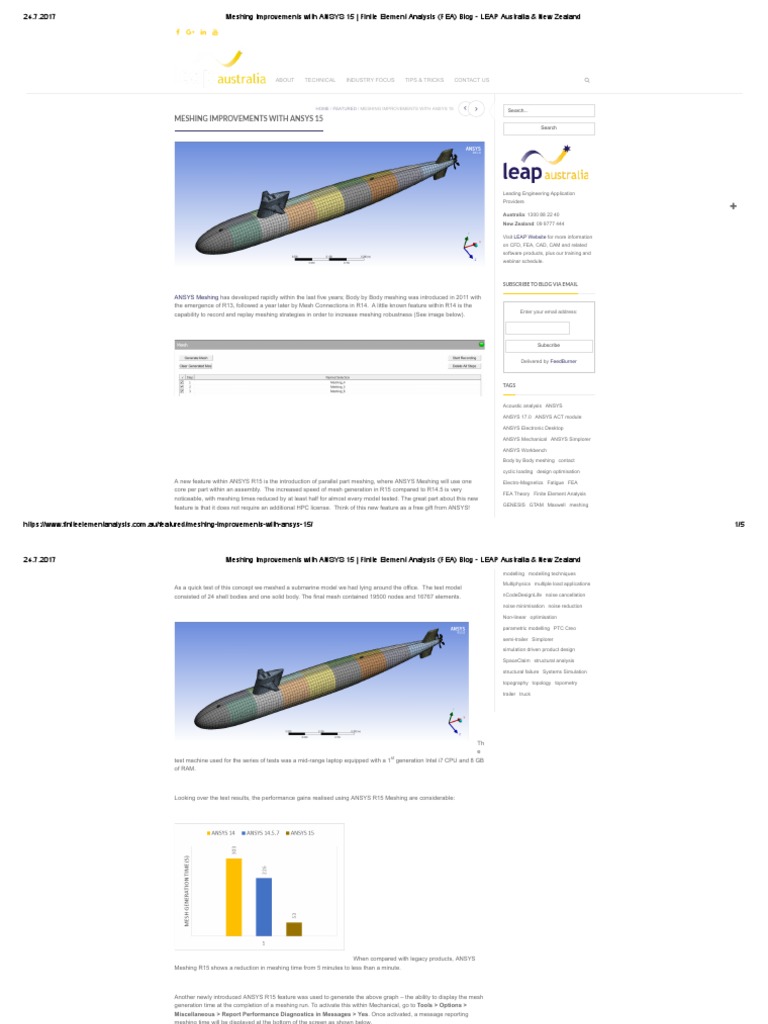 Meshing Improvements With Ansys Pdf Finite Element Method Areas Of Computer Science