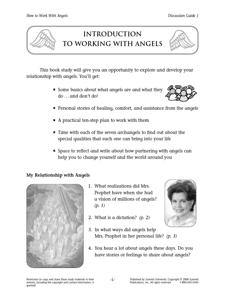 How To Work With Angels Discussion Guide 1 | PDF | Angel | Religious ...