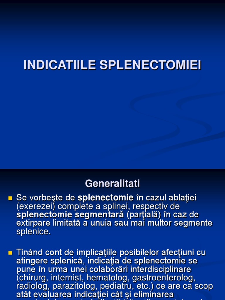 Splenectomia | PDF