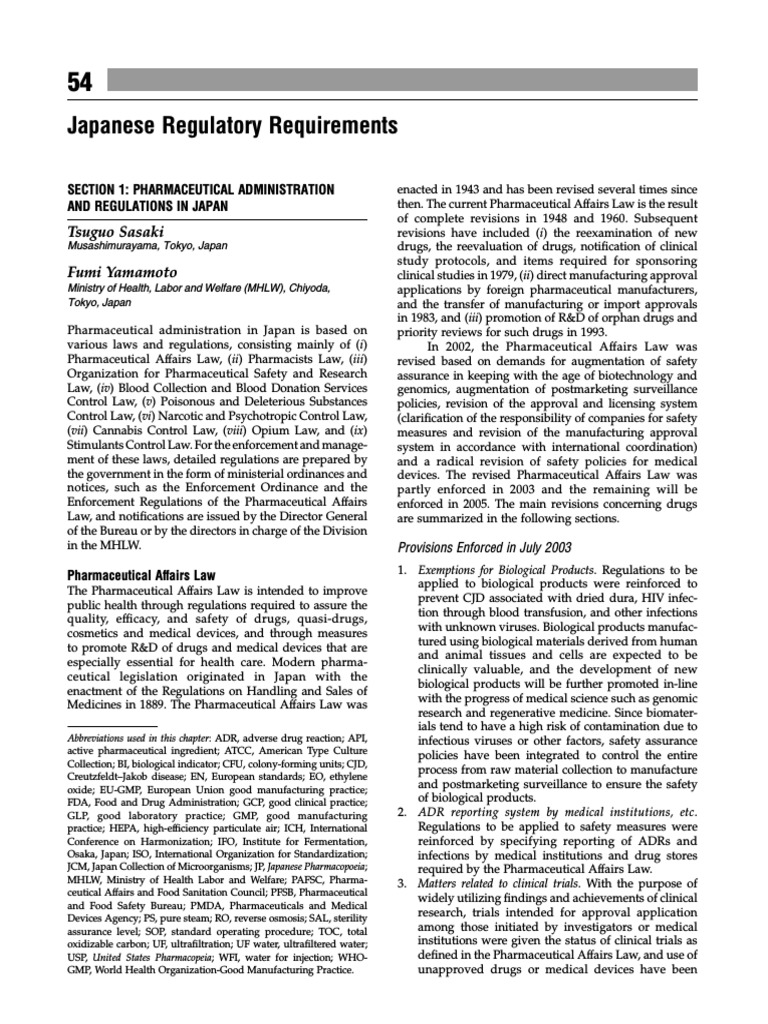Japanese Regulatory Requirements | PDF | Pharmaceutical Drug ...