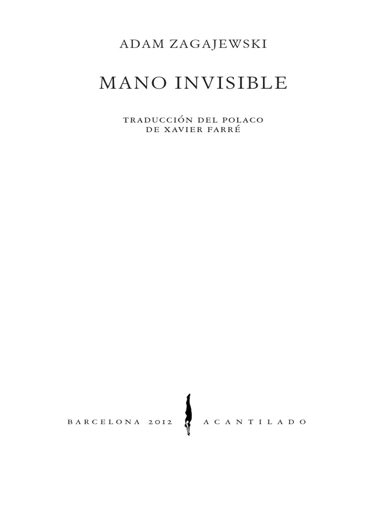 Mano Invisible PDF | PDF