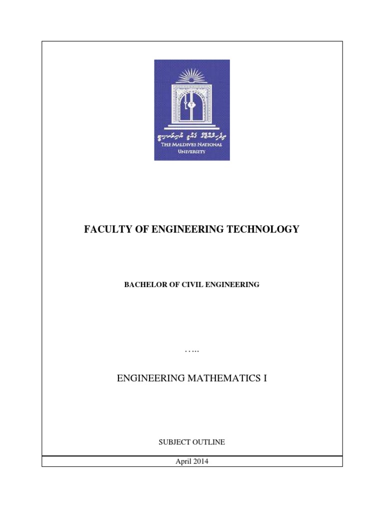 An Introduction to Engineering Mathematics: Outlining Core Concepts in ...