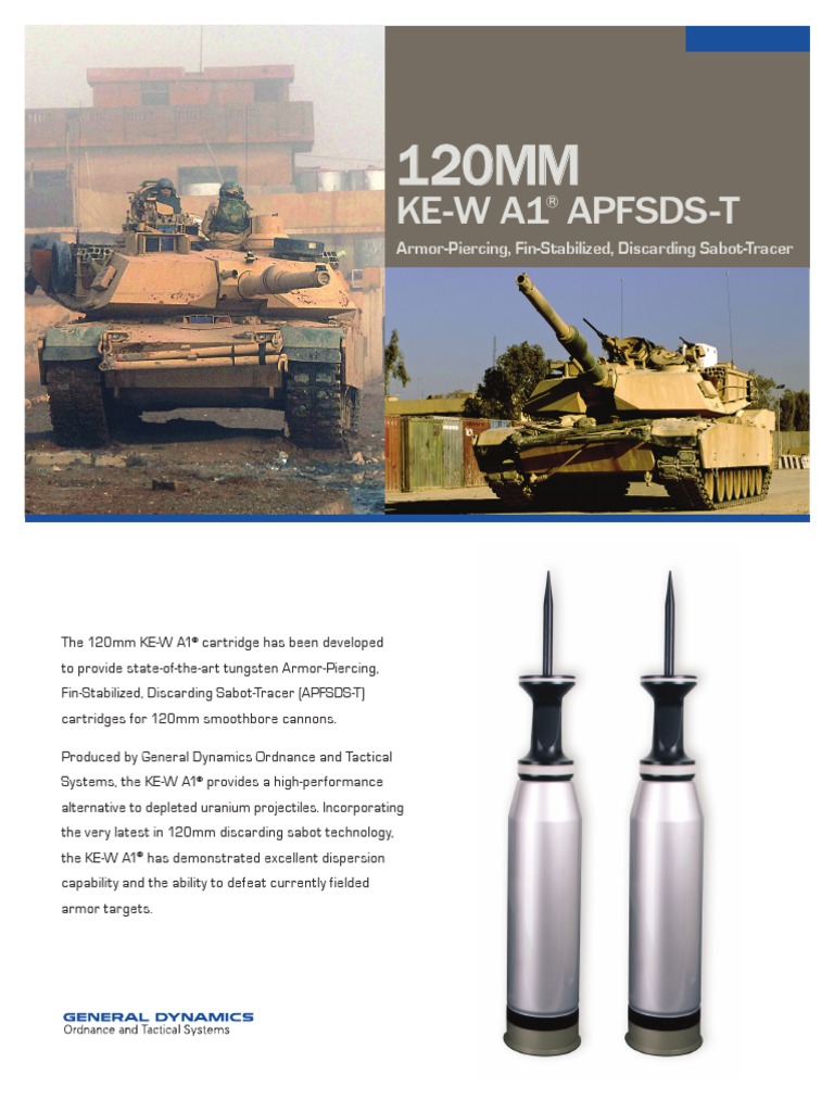 120mm Ke-W A1 Apfsds-T | PDF | Military Technology | Military Equipment