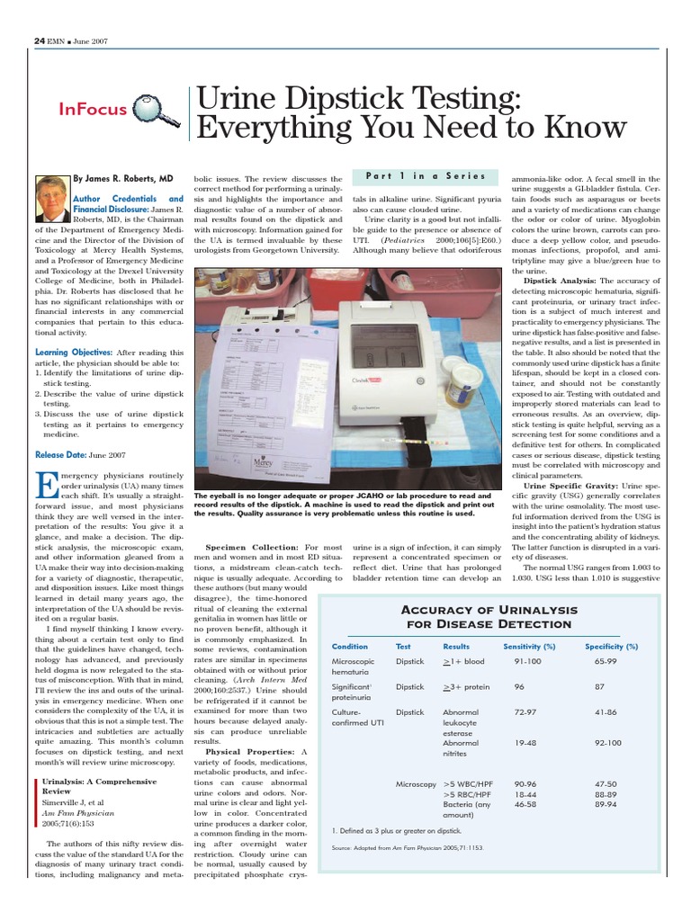 Urine Dipstick Testing Everything You Need To.33 | PDF | Kidney | Urine