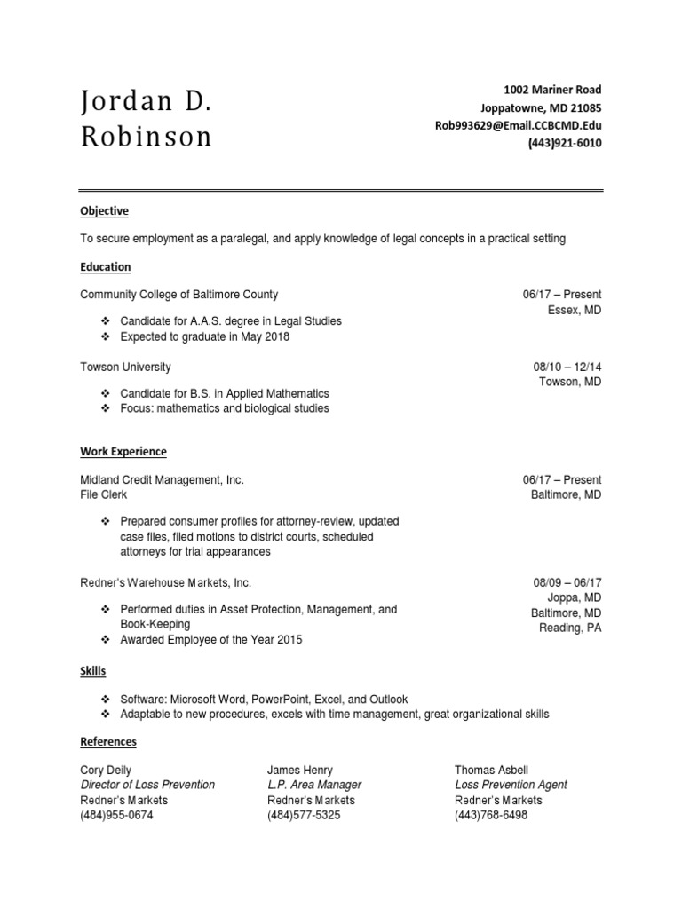 Resume Assignment | PDF | Lawyer | Business