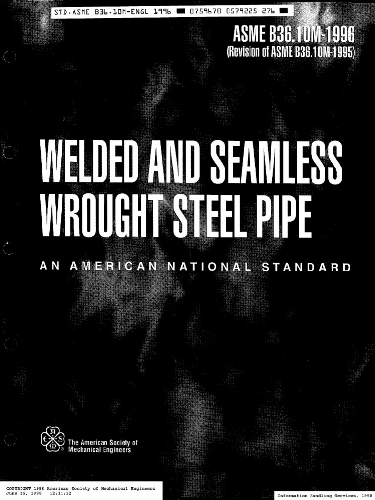 Asme - B36.10M | PDF