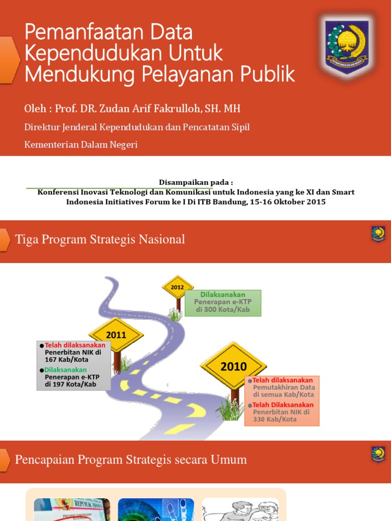 Pemanfaatan Data Kependudukan Dukcapil - ITB 2015 | PDF