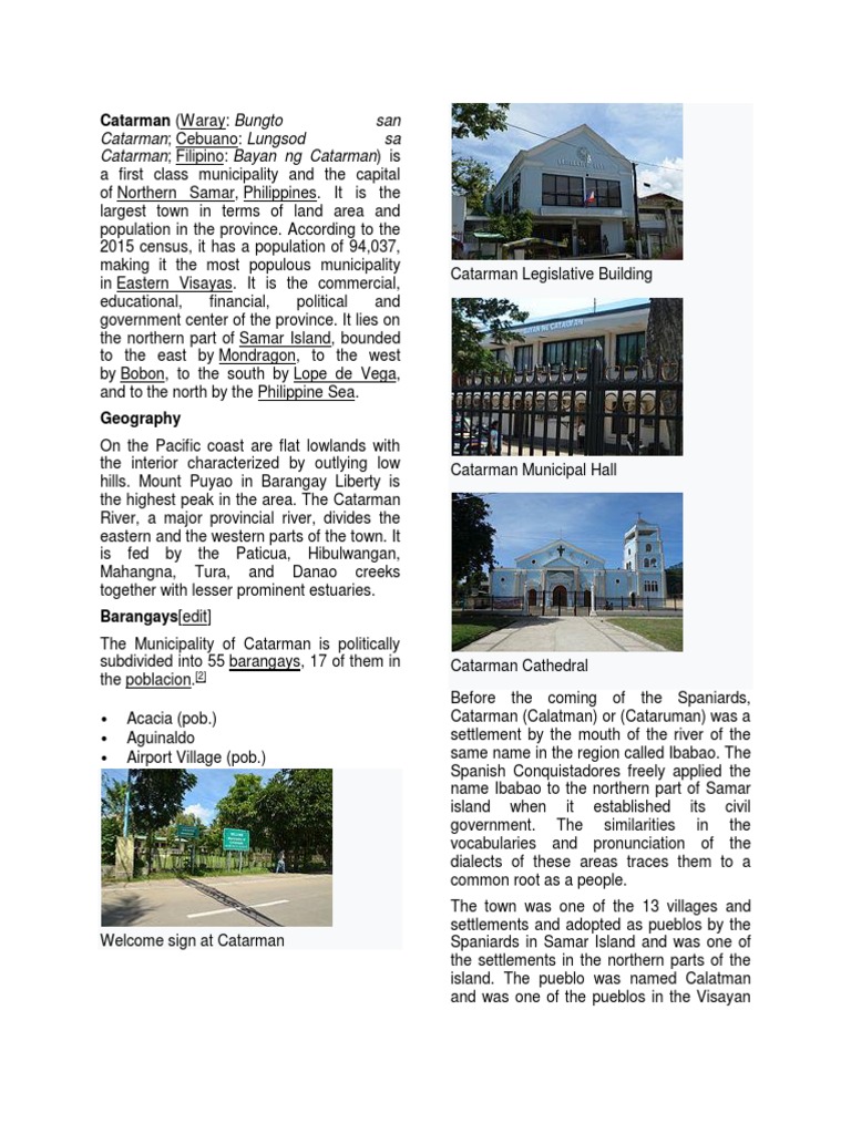 Catarman, Northern Samar | PDF | Philippines