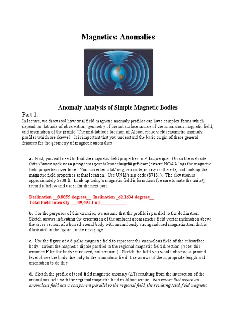 Magnetics Lab | PDF | Dipole | Magnetic Field