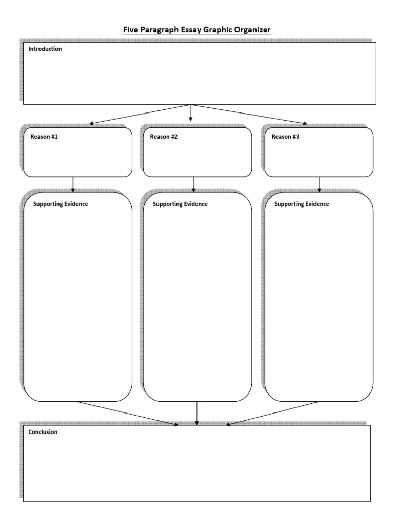5 Paragraph Organizer For Summer Work | PDF