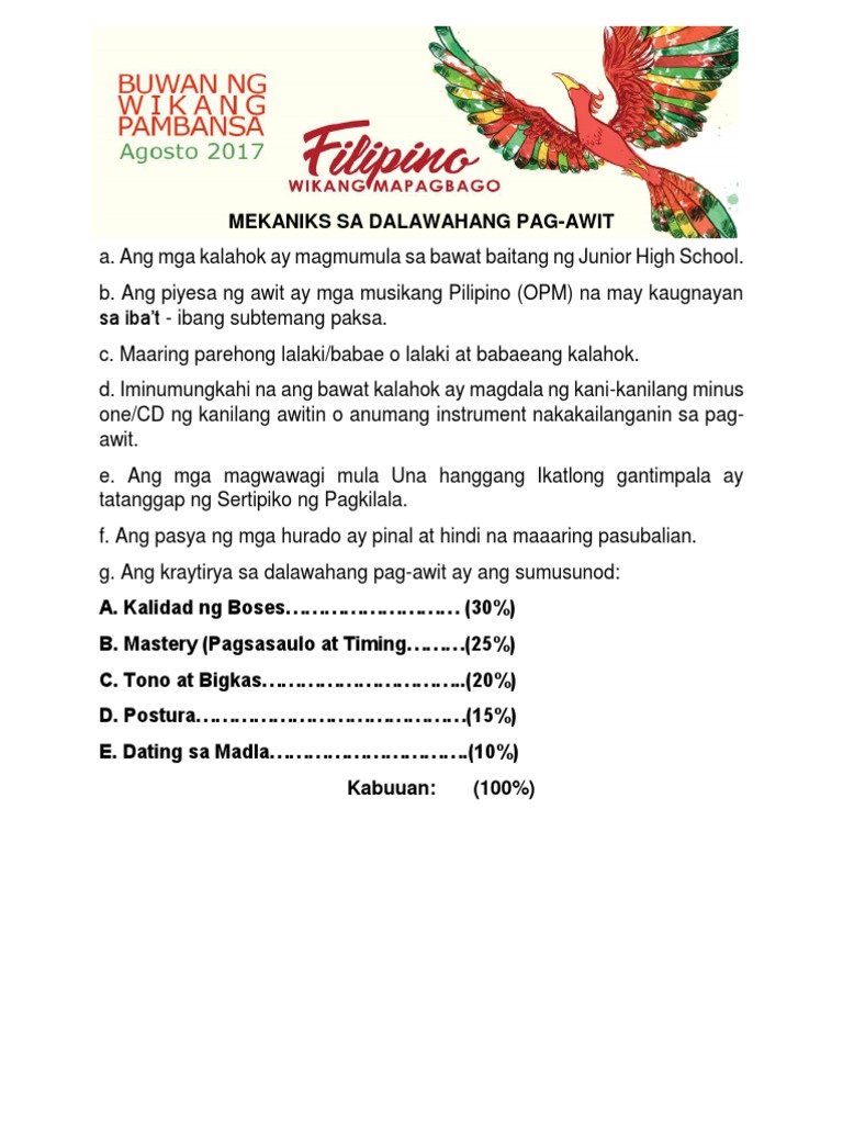 Isahang Tinig at Dalawang Pag-Awit | PDF