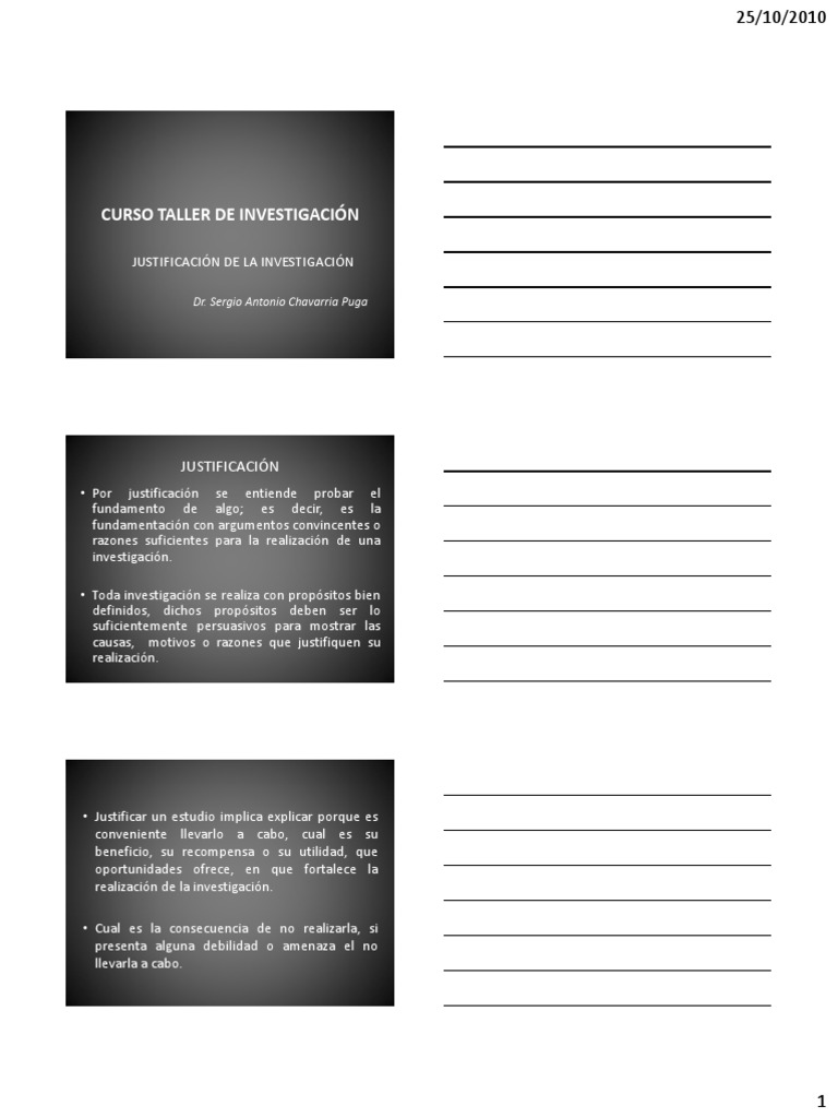 Tema 6 Justificaci N de La Investigaci N | PDF | Teoría de la ...