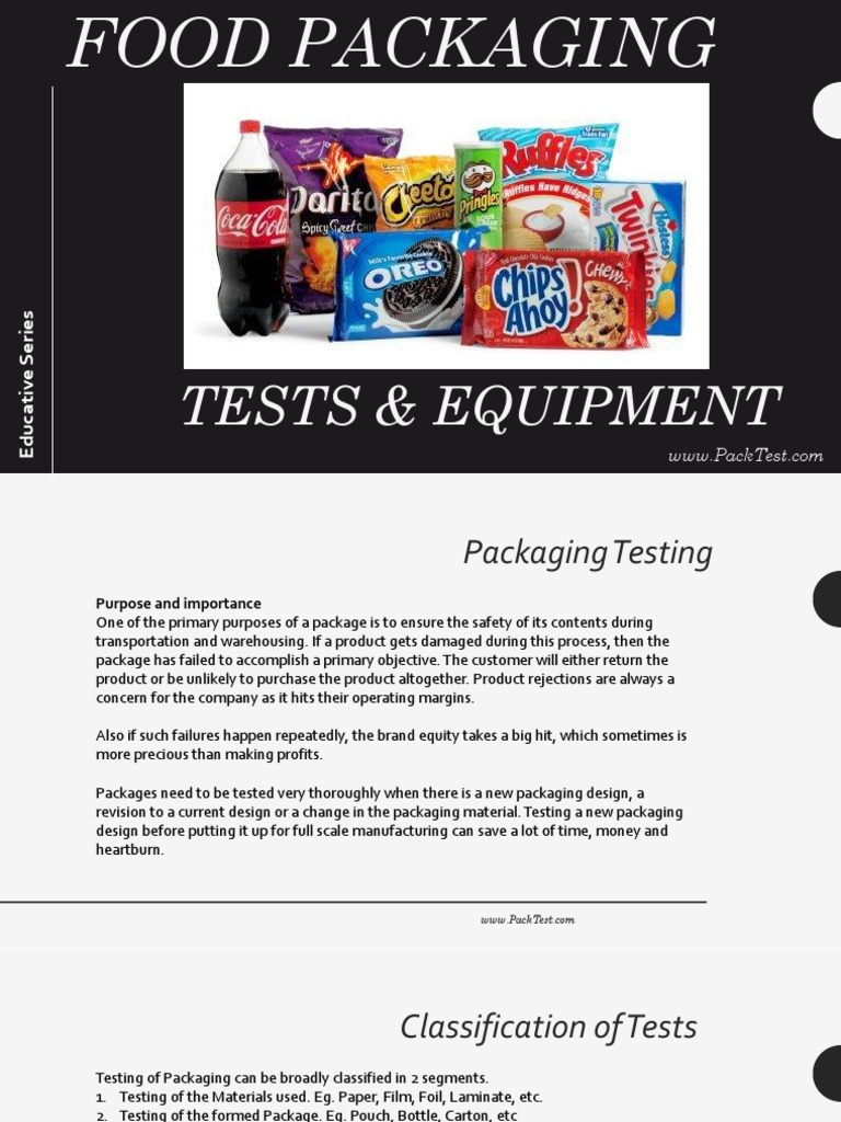 Food Packaging Testing by PackTest.com | Leak | Aluminium Foil