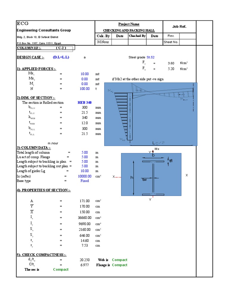 Column Rolled Section (Rev.2.00) | Download Free PDF | Structural ...