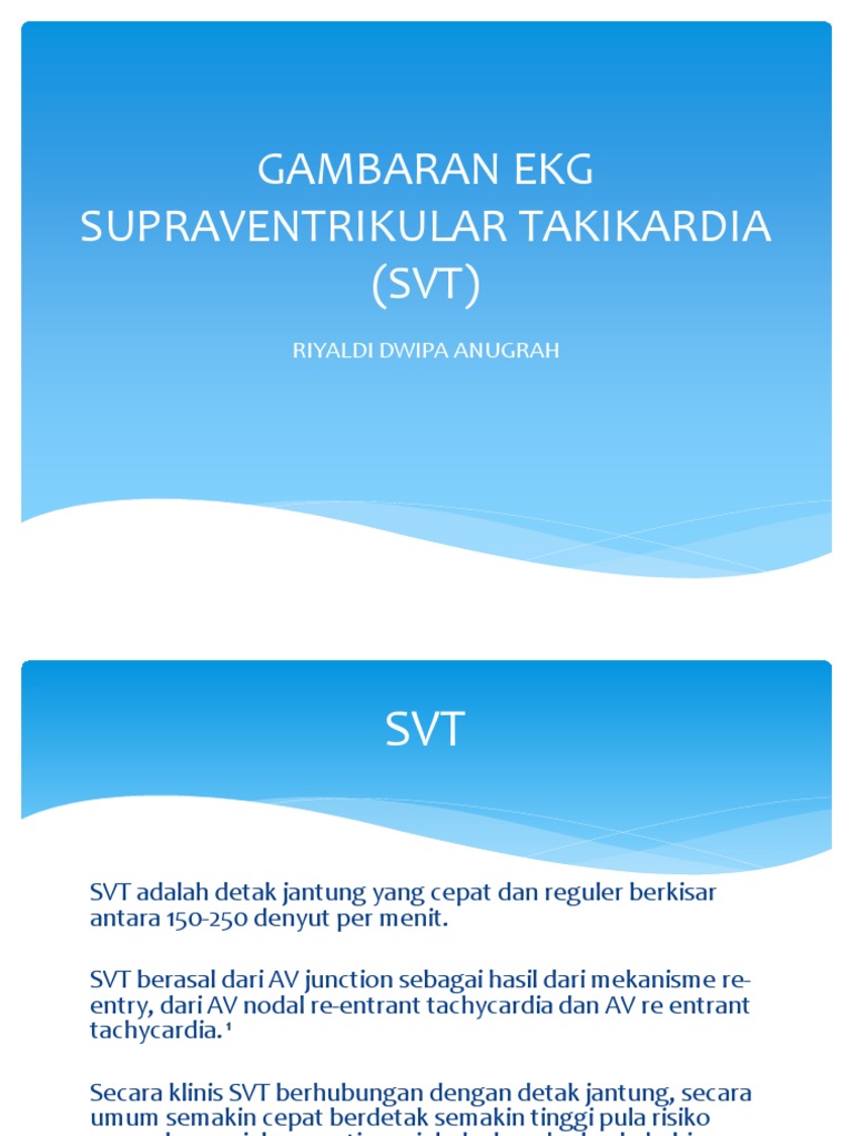 Gambaran Ekg Supraventrikular Takikardia (SVT) | PDF