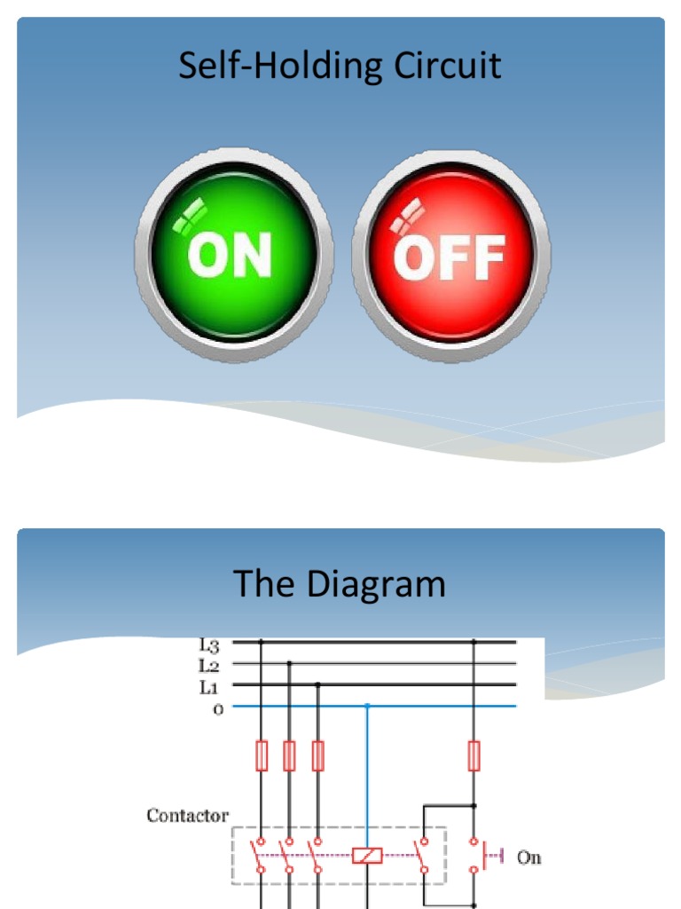 Self-Holding Contactor Wiring Diagram | PDF