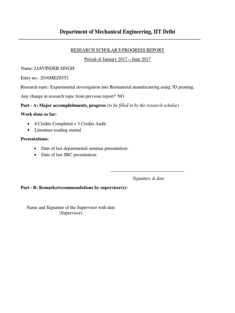 Department of Mechanical Engineering, IIT Delhi | PDF