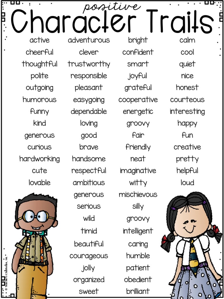 Character Traits List | PDF