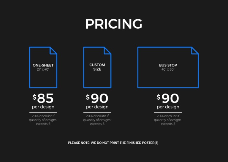Poster Pricing and Discounts Guide | PDF