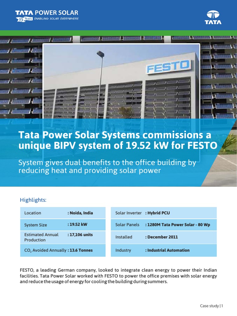 FESTO - Case - Study | PDF | Solar Energy | Sustainable Energy