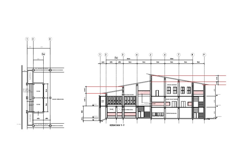Surau-Sectional Plan | PDF